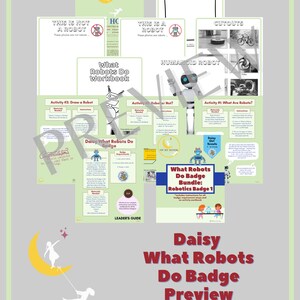 Girl Scout Daisies Robotics Badge Activity Plan Bundle - Educational ...