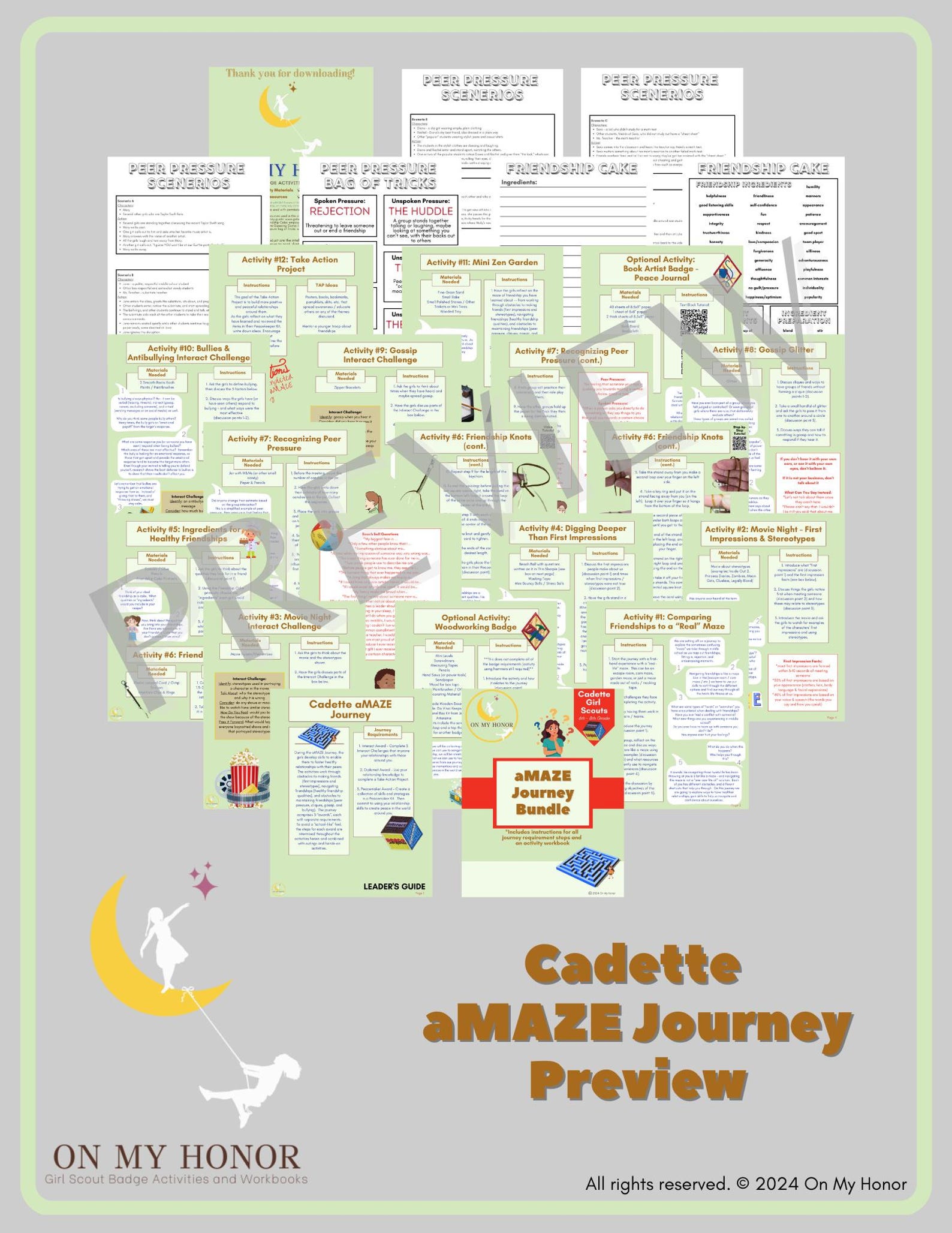 Girl Scout Cadettes Amaze Journey Activity Plan Bundle - Educational ...