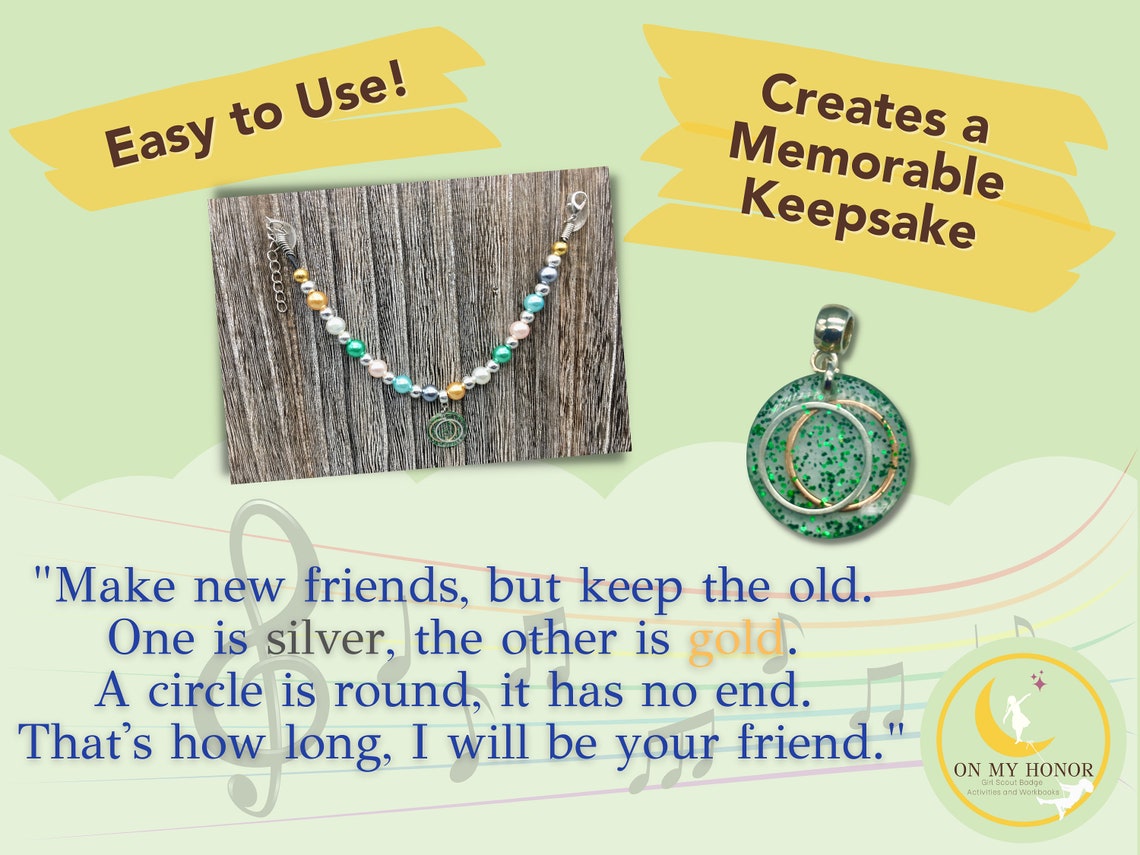 Girl Scout Make New Friends Bracelet Activity Kit Daisy | Etsy