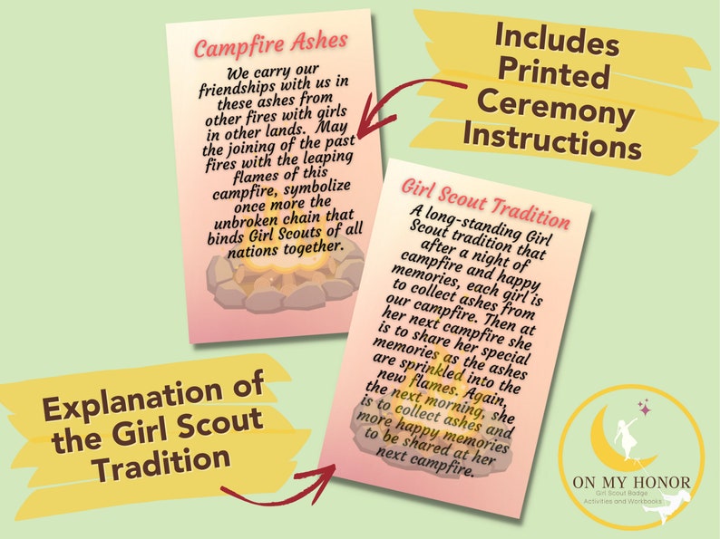 Girl Scout Campfire Ash Collection Kit Ceremony Educational - Etsy