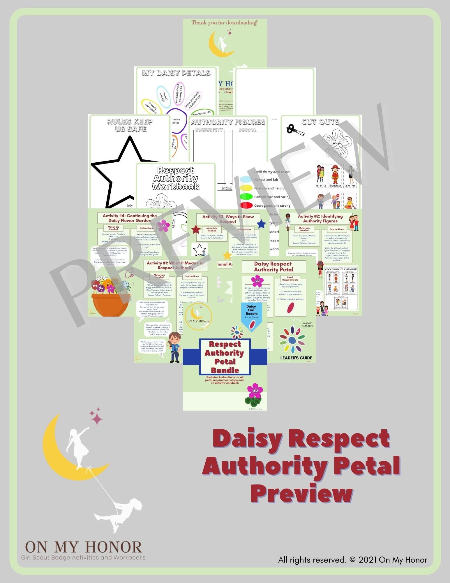 Girl Scout Daisy Activity Plan Bundle of Last 5 Petals - Etsy