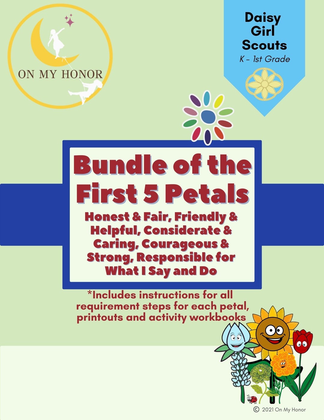 Girl Scout Daisy Activity Plan Bundle of First 5 Petals - Educational ...