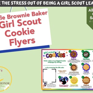 Girl Scout Cookies 2024 Cookie Flyer Cookie Menu Cookie Website QR Code ...