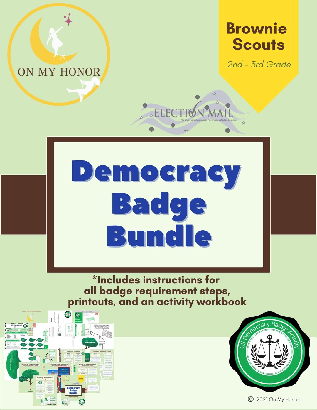 Brownie Girl Scouts Democracy Badge Activity Plan: Educational Ballot ...