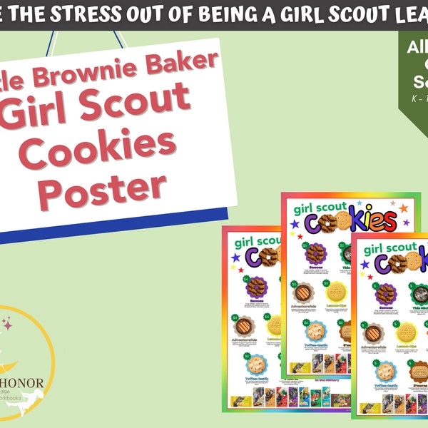 Brownie Girl Scout Poster Etsy