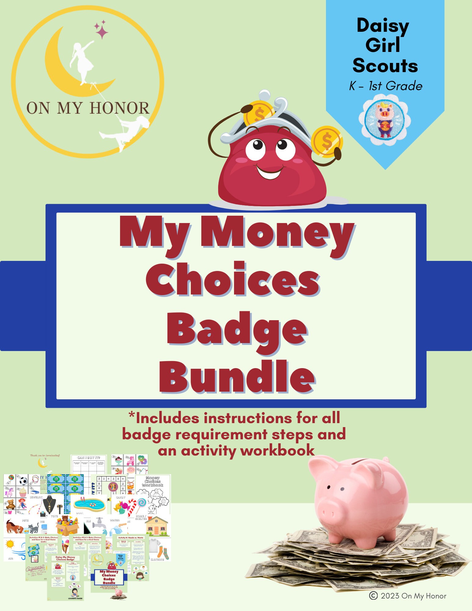 Girl Scout Daisy My Money Choices Badge Plan Activities Girl Scout ...