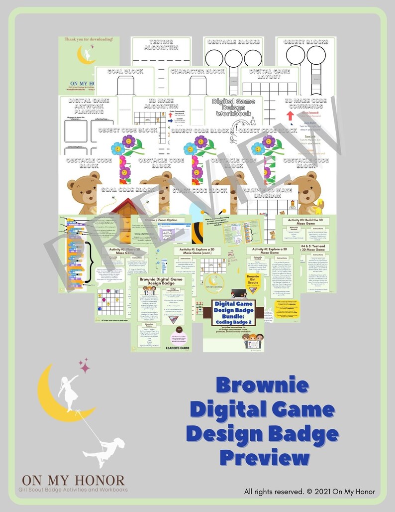 Girl Scouts Brownies Digital Game Design Badge Activities Coding ...