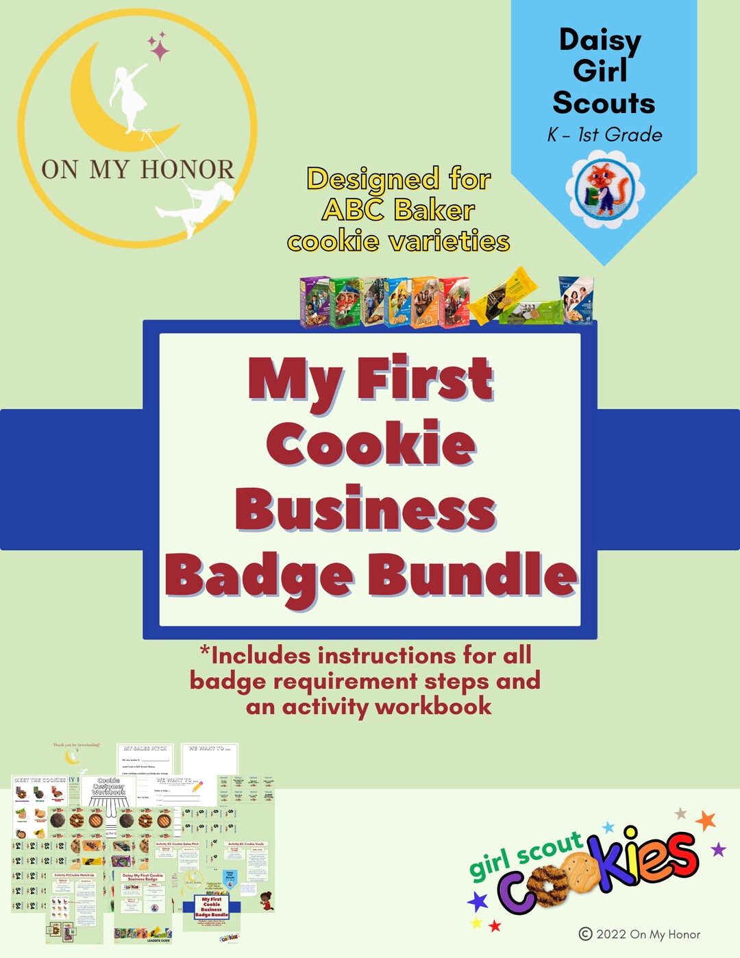 Girl Scout Daisy My First Cookie Business Badge Plan Activities - Girl ...
