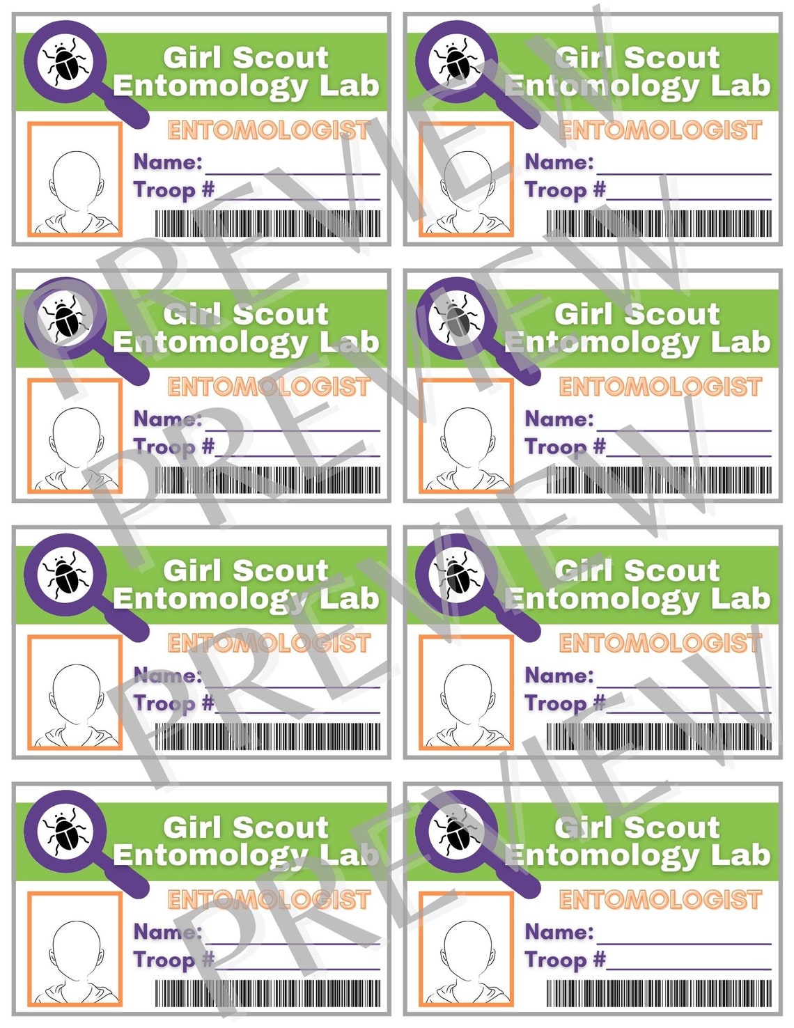 Girl Scout Brownies Bugs Badge Plan Activities STEM - Etsy