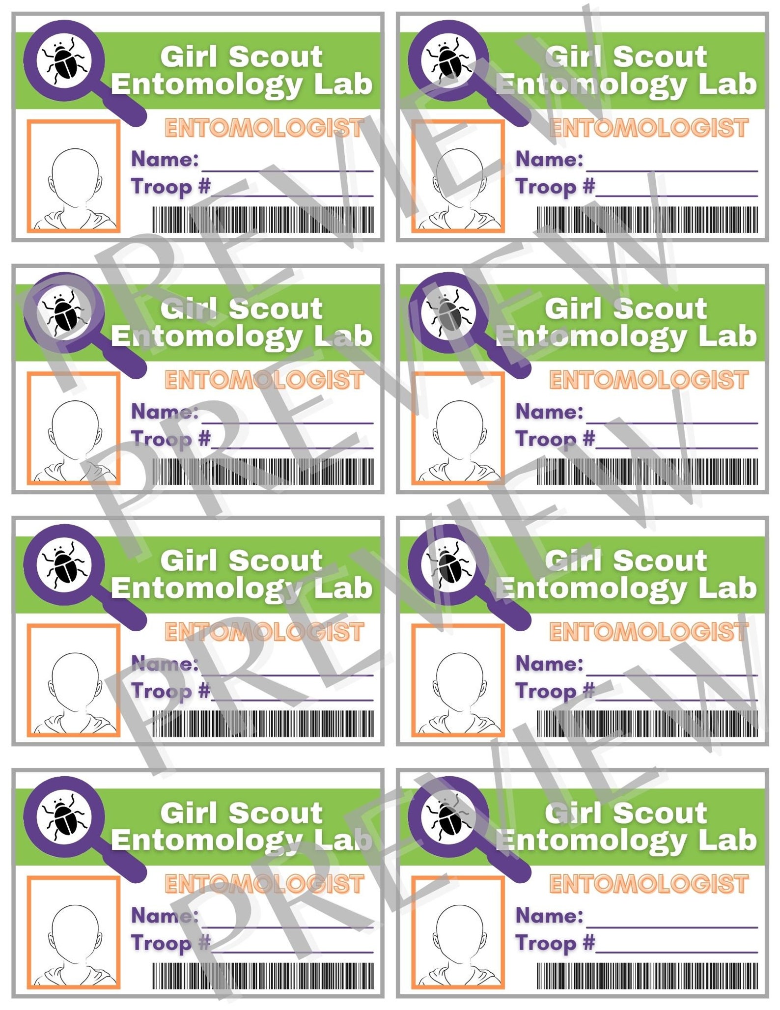 Girl Scout Brownies Bugs Badge Plan Activities STEM - Etsy