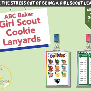 Girl Scout Cookies 2024 Booth Cookie Menu Price Lanyard Poster ABC ...
