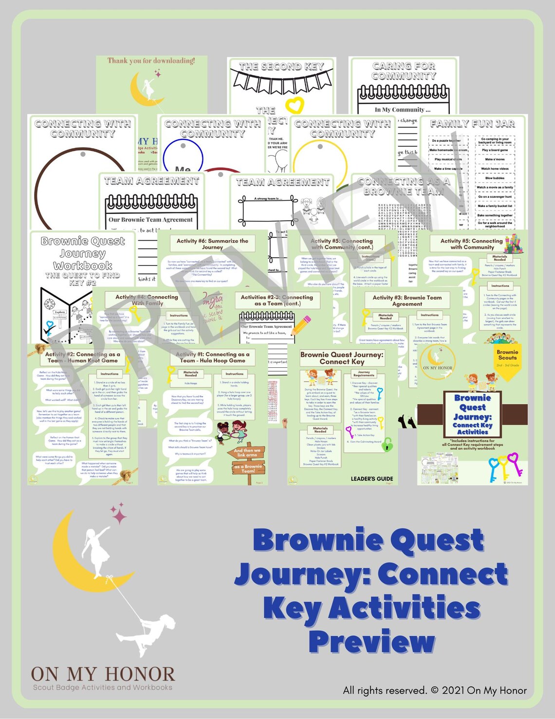 Brownie Girl Scouts Quest Journey Activity Plan Bundle: Educational ...