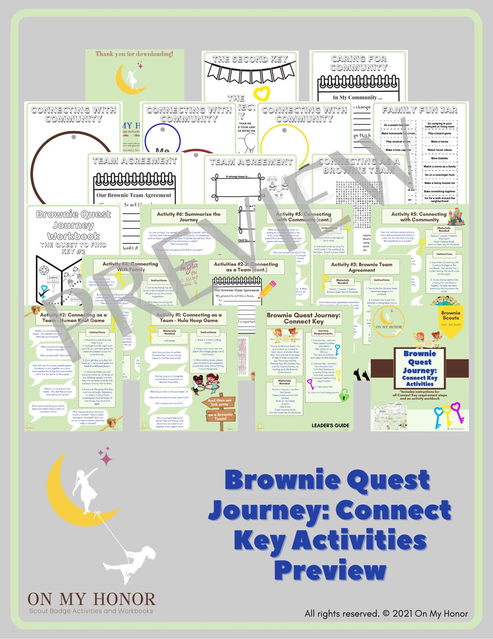 Brownie Girl Scouts Quest Journey Activity Plan Bundle: Educational ...
