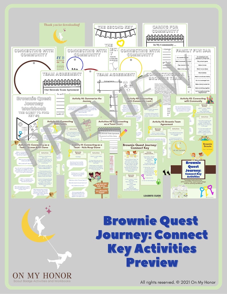 Brownie Girl Scouts Quest Journey Activity Plan Bundle: Educational ...