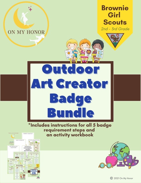 Girl Scout Brownies Outdoor Art Badge Activity Plan - Etsy