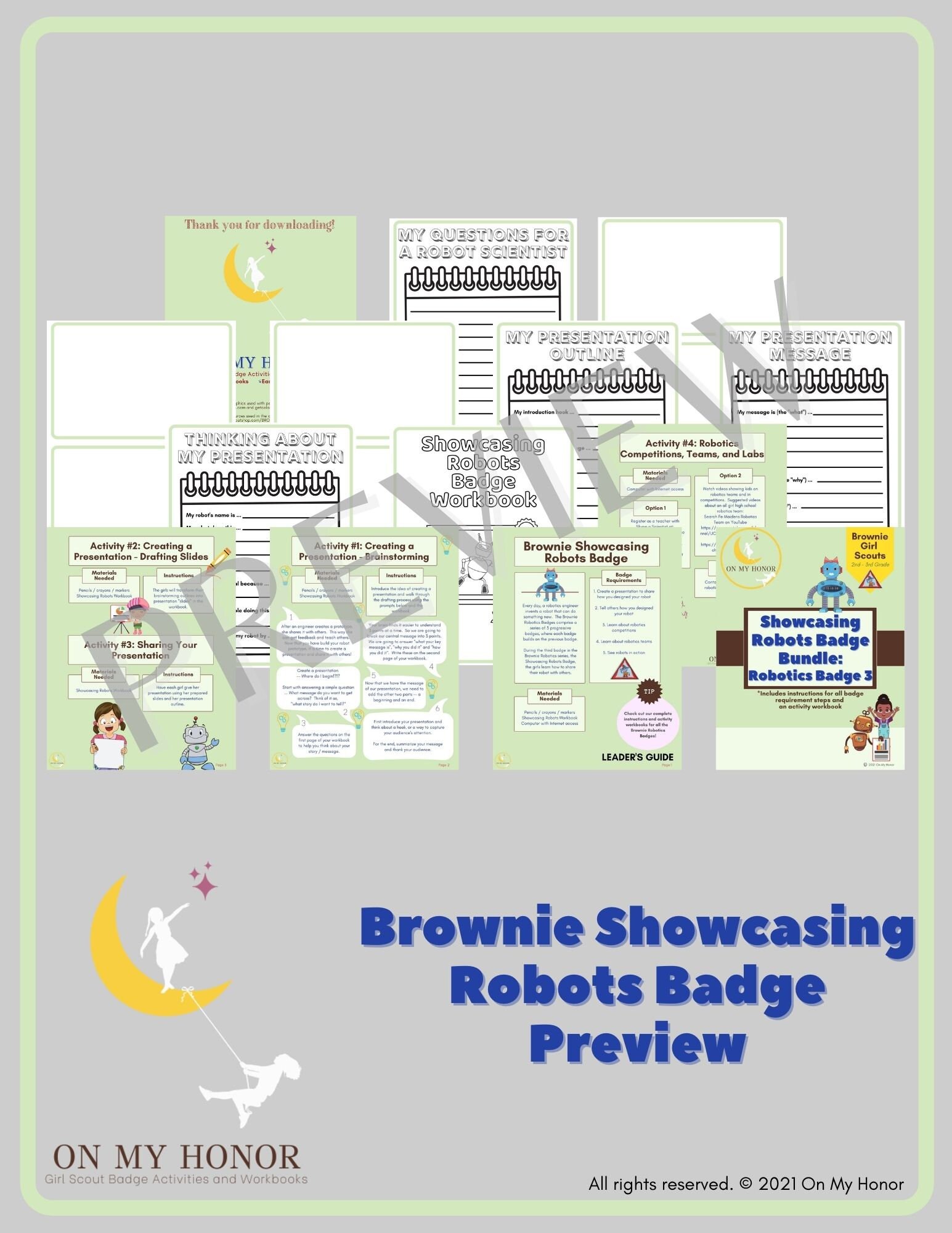 Girl Scout Brownies Robotics Badge Activity Plan Bundle - Etsy