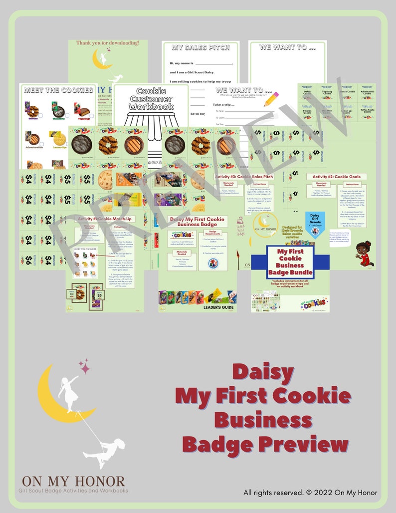 Girl Scout Daisy My First Cookie Business Badge Plan Activities Girl ...