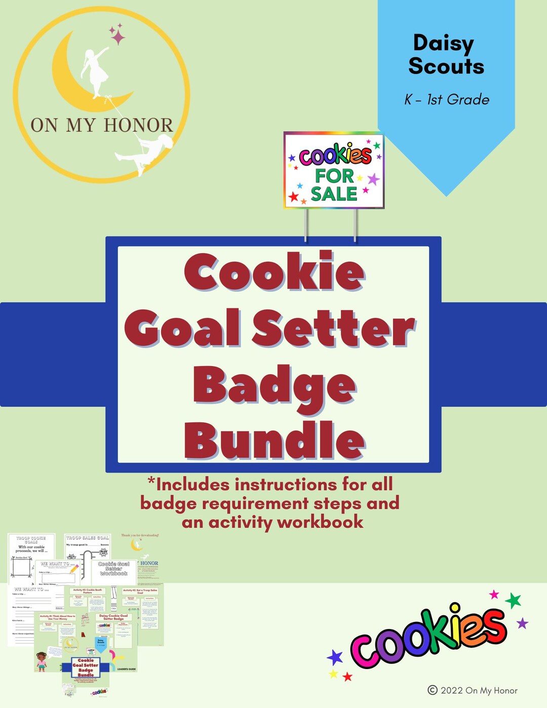 Daisy Girl Scouts Cookie Goal Setter Badge Plan Activities: Financial ...