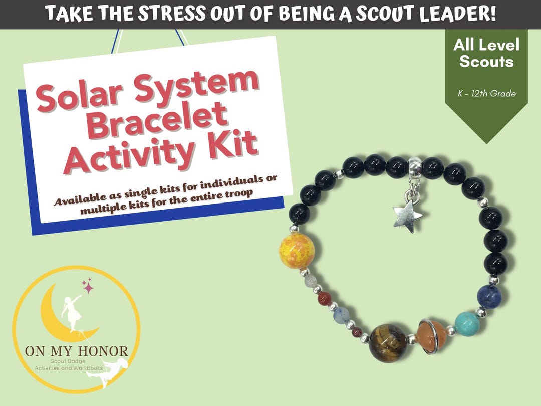 Solar System Bracelet Activity Kit: Brownie & Junior Girl Scouts Space ...