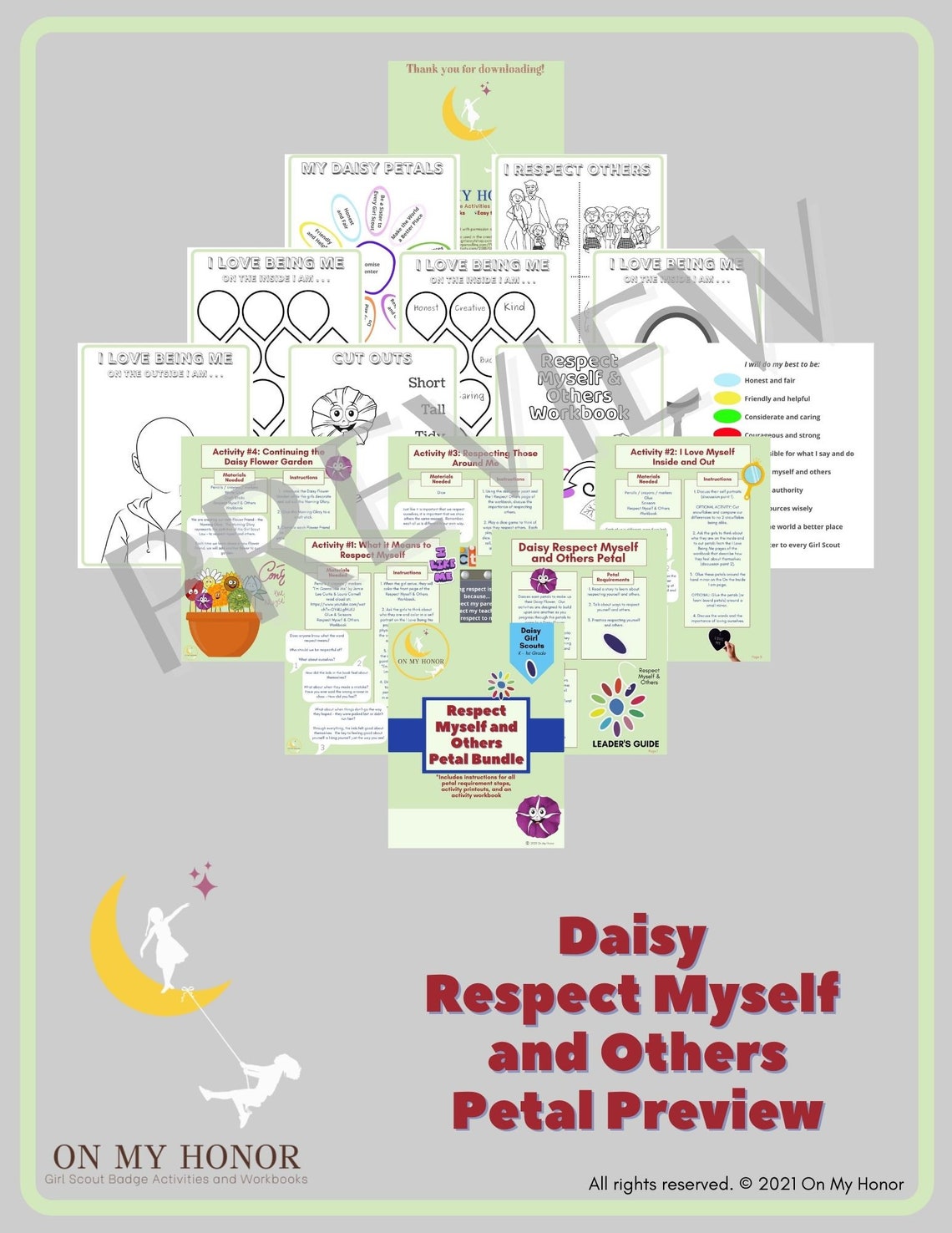 Girl Scout Daisy Activity Plan Bundle of Last 5 Petals - Etsy