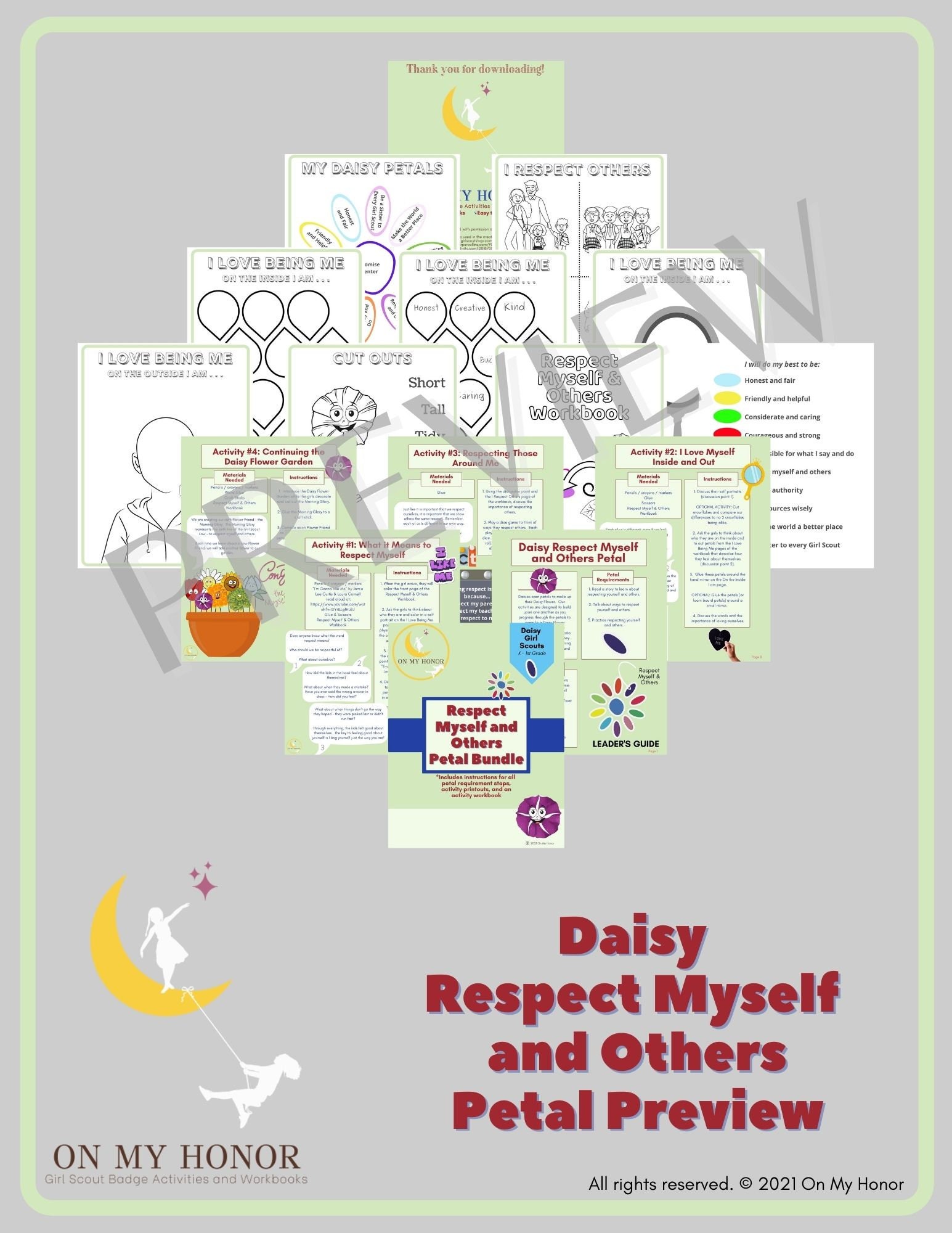 Girl Scout Daisy Activity Plan Bundle of Last 5 Petals - Etsy