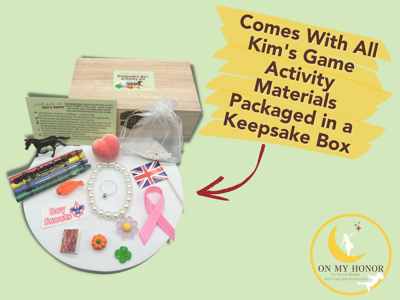 Girl Scout Juliette Gordon Low Activity Kit Kim's Game - Etsy