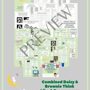 Girl Scout Combined Daisies Brownies Think Like a Programmer Journey ...