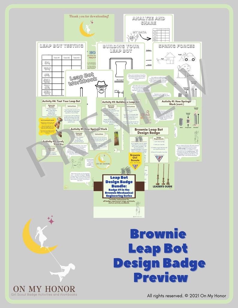 Girl Scout Brownies Leap Bot Badge Activity Plan - Mechanical ...