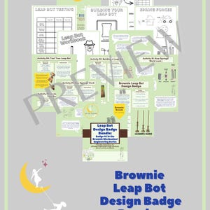 Brownie Girl Scouts Leap Bot Badge Activity Plan: Mechanical ...