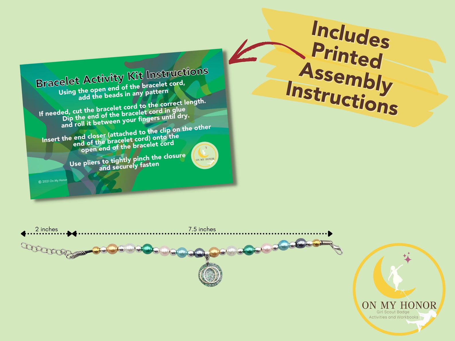 Girl Scout Make New Friends Bracelet Activity Kit Daisy | Etsy