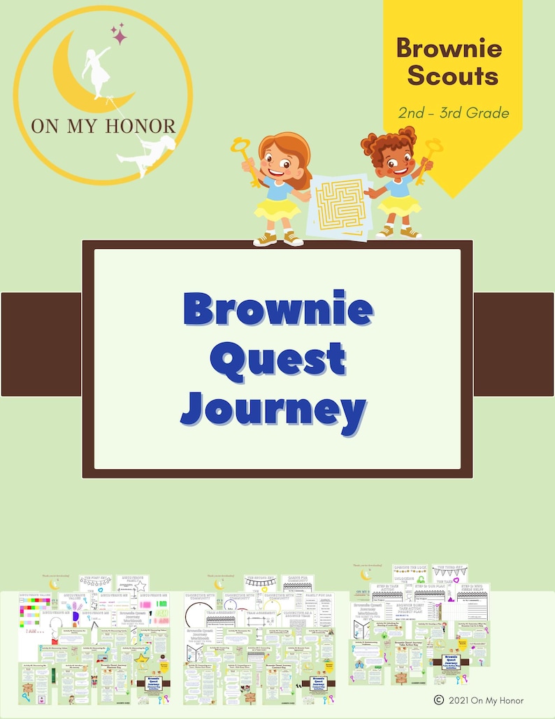 Brownie Girl Scouts Quest Journey Activity Plan Bundle: Educational ...