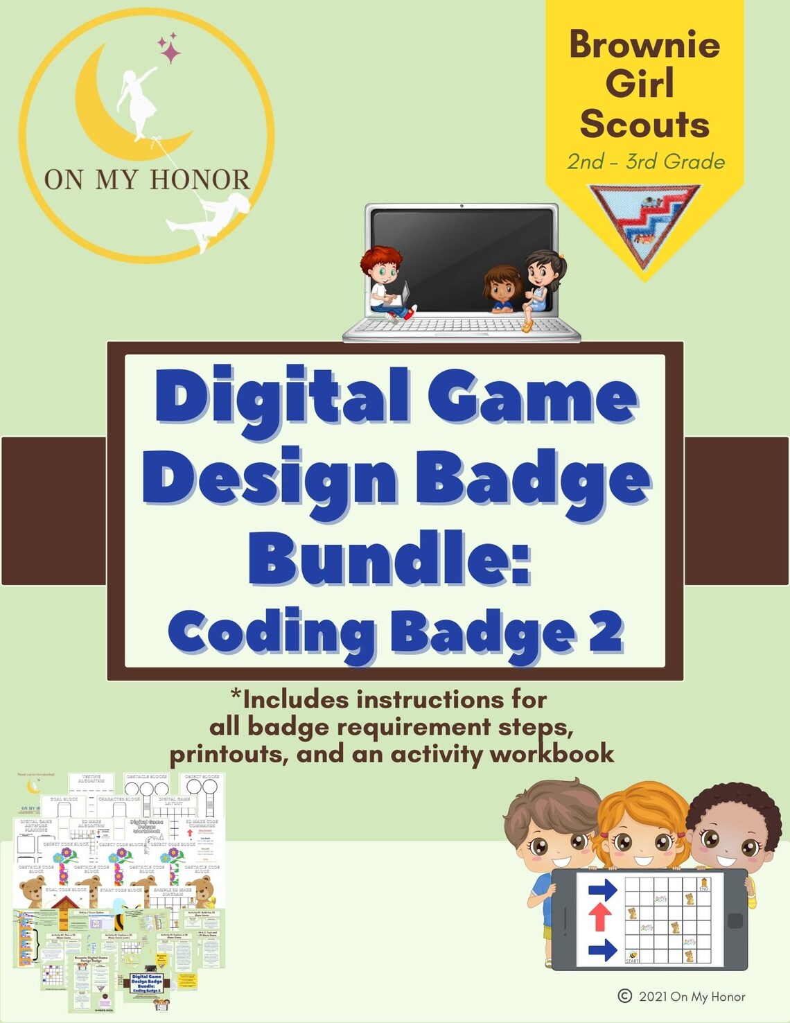 Girl Scouts Brownies Digital Game Design Badge Activities Coding ...