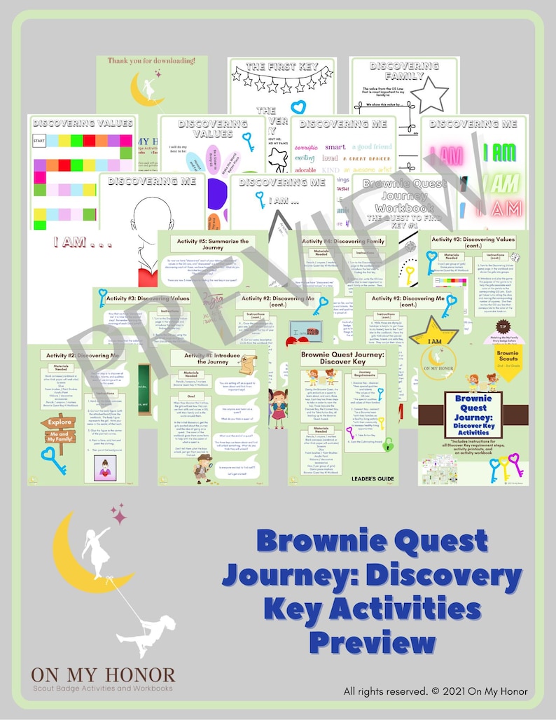Brownie Girl Scouts Quest Journey Activity Plan Bundle: Educational ...