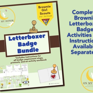 Girl Scout Letterbox Activity Kit - Brownies Letterboxer Badge - Stamp ...
