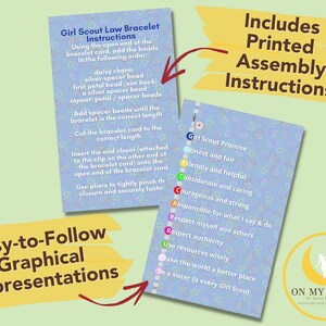 Girl Scout Law Bracelet Activity Kit - Daisy Bracelet - Brownies ...