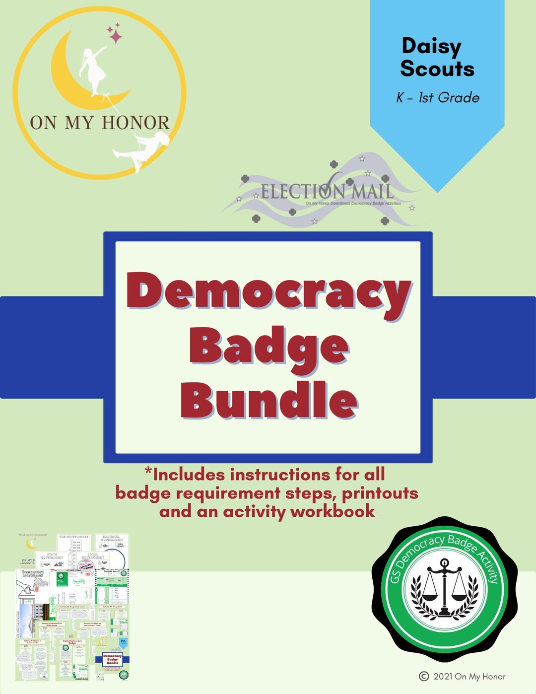 Daisy Girl Scouts Democracy Badge Activity Plan: Educational Ballot ...