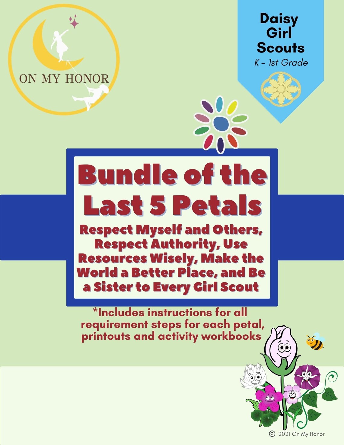 Girl Scout Daisy Activity Plan Bundle of Last 5 Petals - Etsy