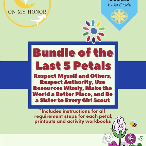 Girl Scout Daisy Activity Plan Bundle of Last 5 Petals - Etsy