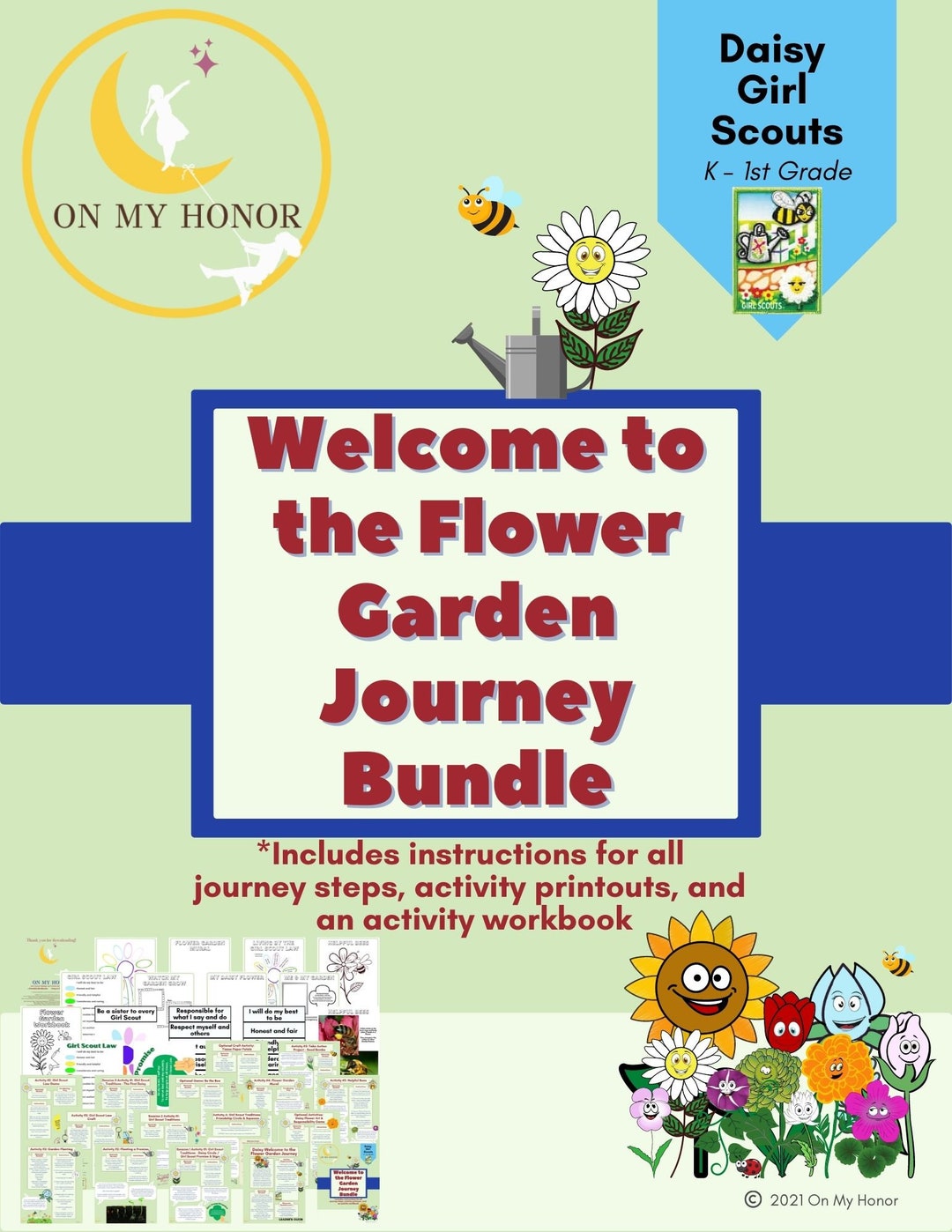 Girl Scout Daisy Welcome to the Flower Garden Journey Activity Plan ...