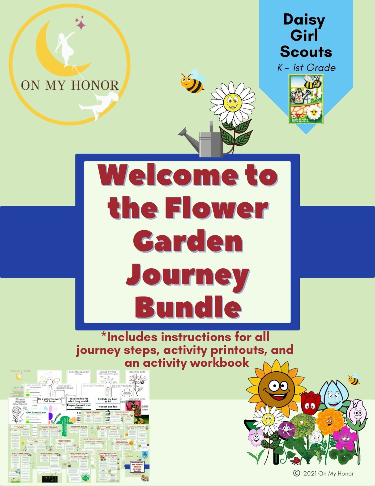 Girl Scout Daisy Welcome to the Flower Garden Journey Activity Plan ...