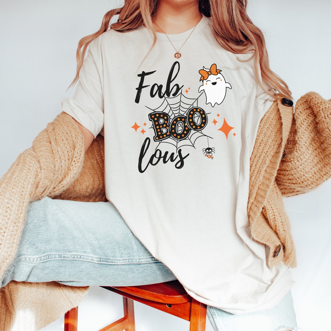 Fab BOO Lous Halloween Funny T-shirt, Ghost Halloween Shirt, Halloween ...