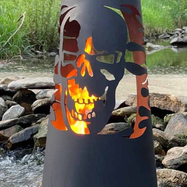 Fire Pit Skull - Etsy
