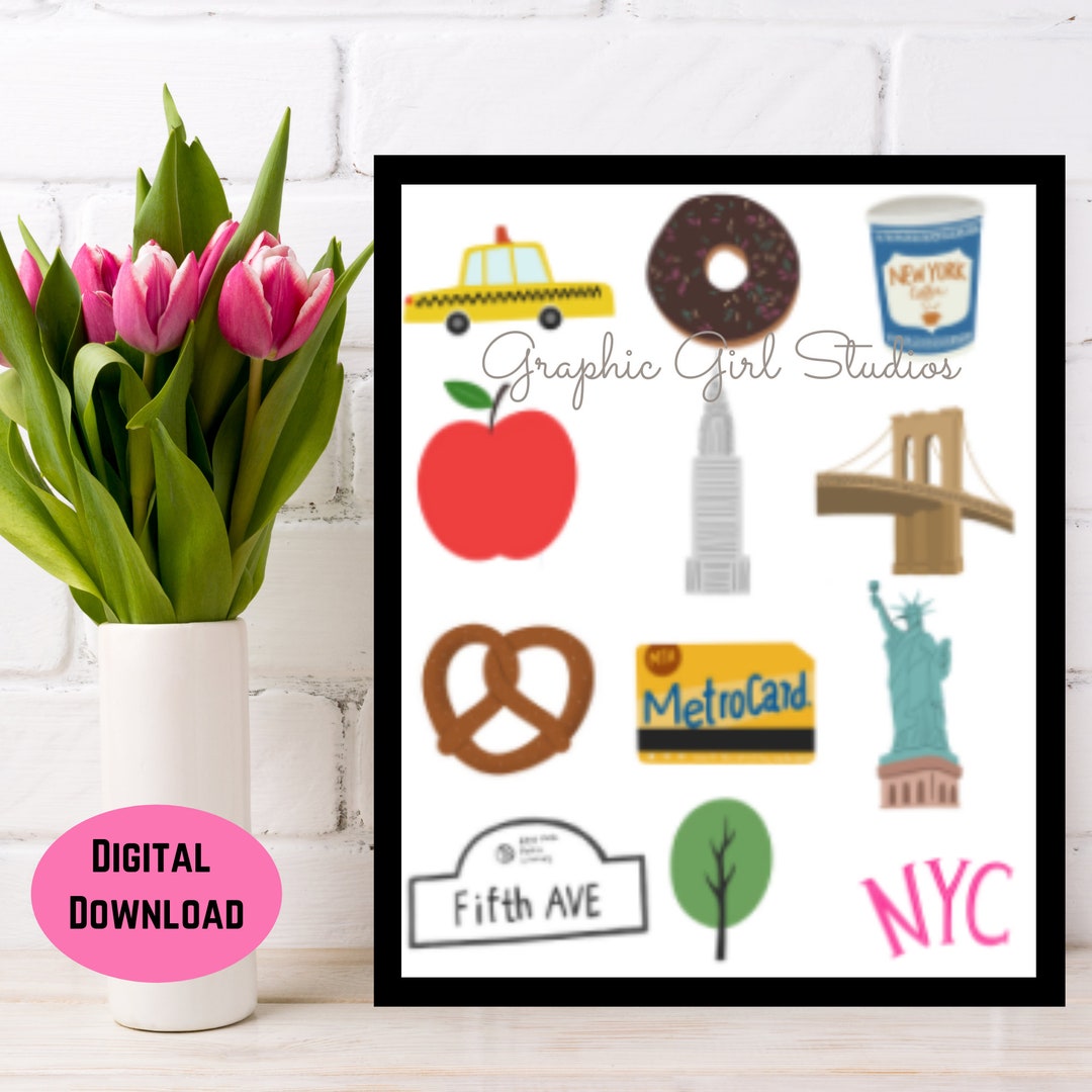 Digital Wall Art, New York City Wall Art, New York City Print, NY Wall ...