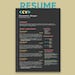 Resume CV Template Template - Programming & Coding - Professional ...