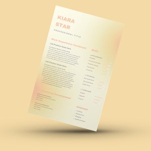 Creative 2-page Resume Template - CV Editable Aura - Curriculum Vitae ...