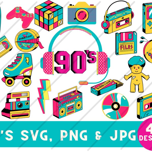 90s Clipart - Etsy