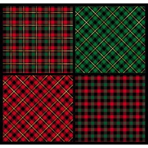 Christmas Plaid Digital Paper, Seamless Digital Paper, Christmas ...