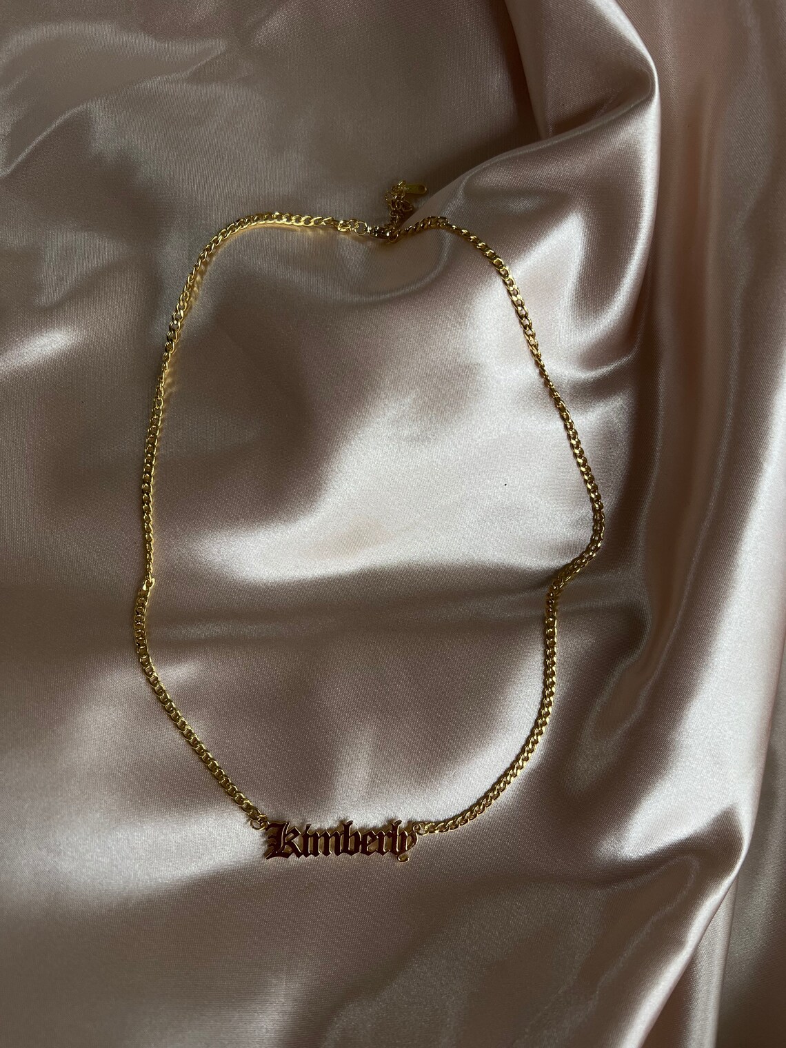 Kim Kardashian Name Necklace Custom Silver Gold Name - Etsy