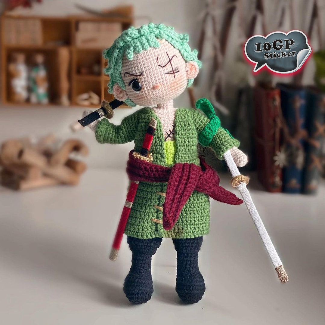 Zoro One Piece Crochet. Zoro Amigurumi. Luffy Crochet. Anime - Etsy