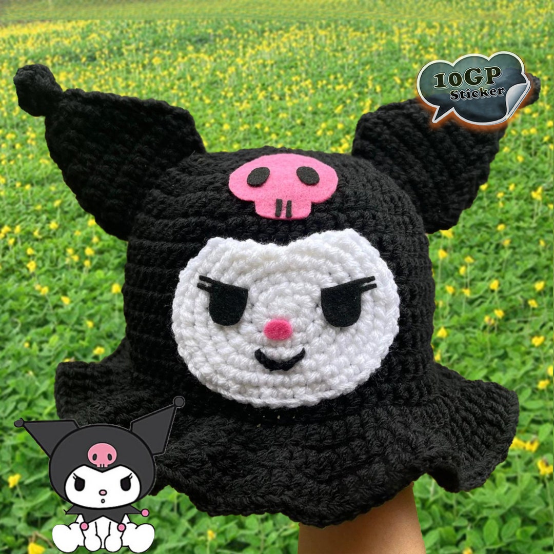 Sanrio Kuromi Crochet Hat. My Melody Crochet Hat. Crochet - Etsy